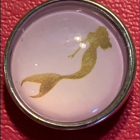 Jewelry | Gold Silhouette Of Mermaid Snap Part Of The Snap Jewelry ...